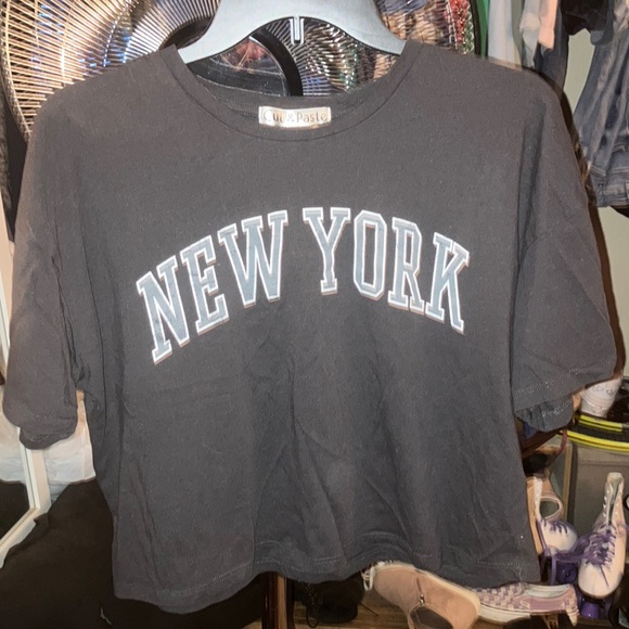 Cut & Paste | Tops | Cut And Paste New York Crop Top | Poshmark